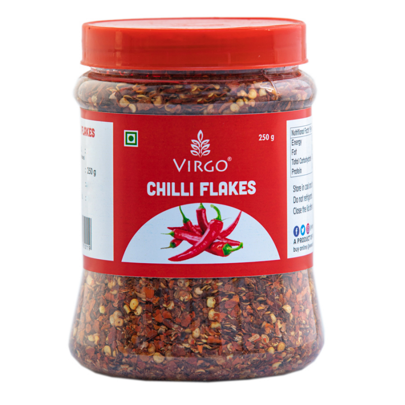 Virgo Chilli Flakes 250 Gms – Shreenath Foods