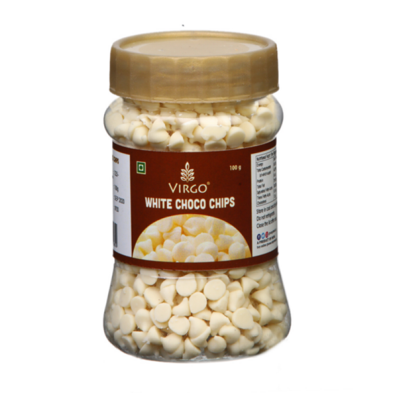 Virgo White Choco Chips 100 Gms – Shreenath Foods