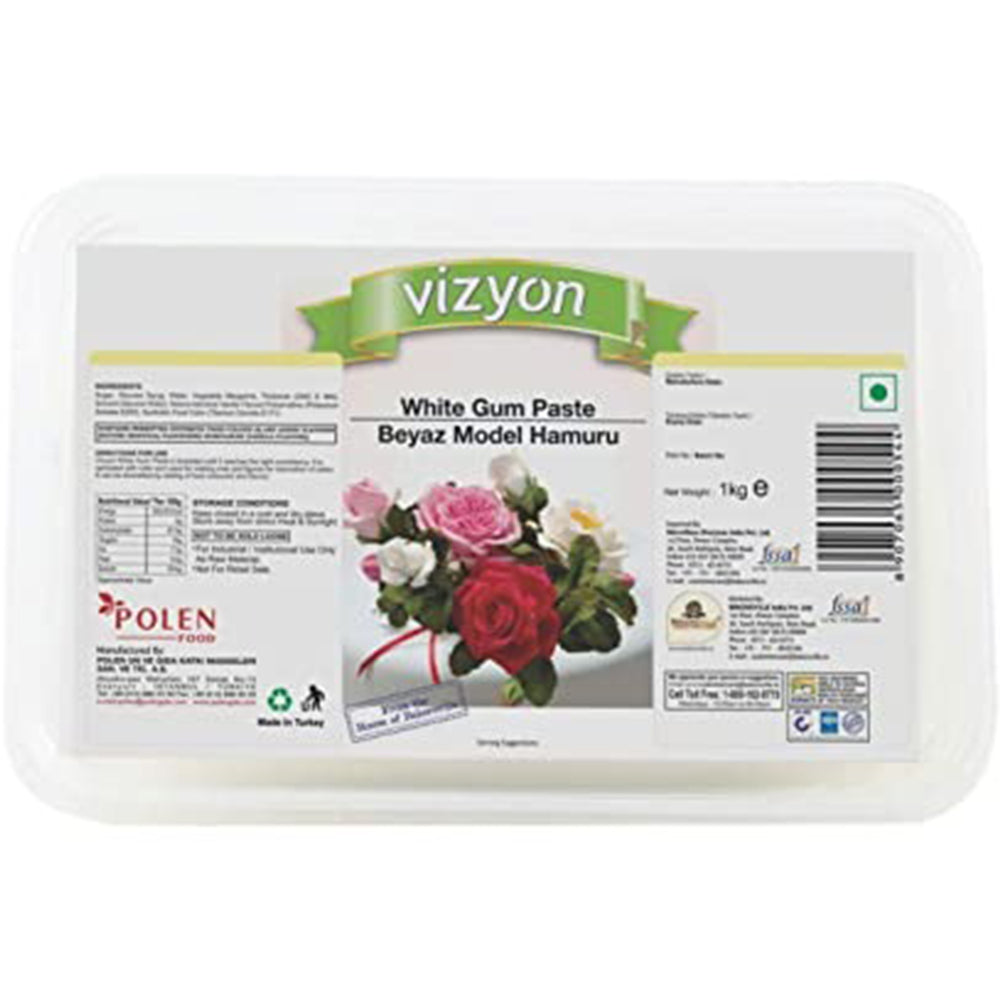 Vizyon White Gum Paste 1kg – Shreenath Foods